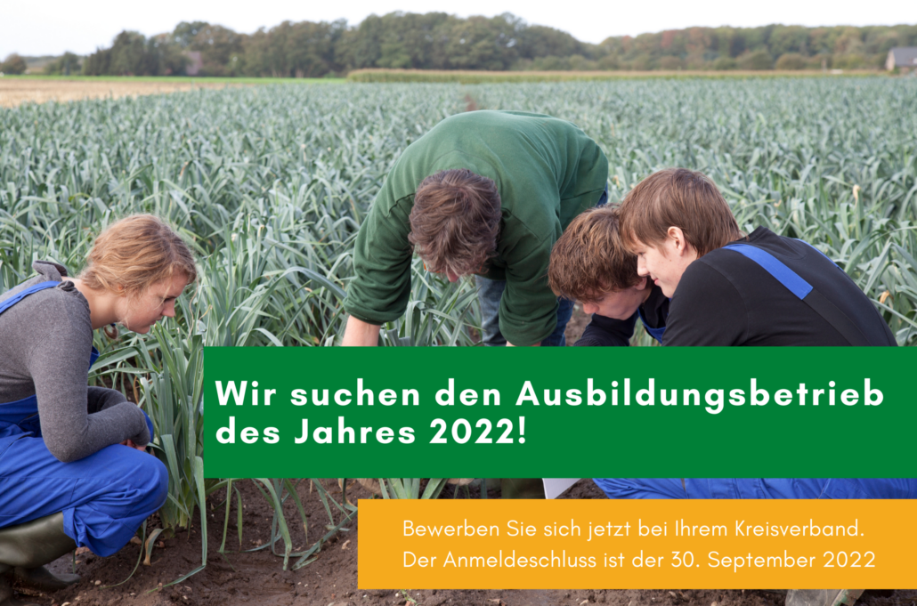 Wir suchen den Ausbildungsbetrieb des Jahres 2022! - Bauernverband Sachsen-Anhalt e.V.